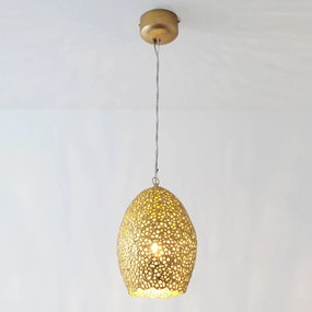 Závěsné svítidlo Cavalliere, zlatá barva, Ø 22 cm
