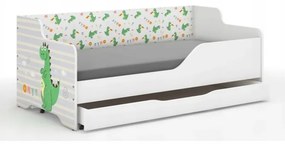 Dětská postel s pohádkovým dráčkem 160x80 cm