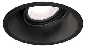 Wever & ducré kulaté stropní zapuštěné svítidlo deep adjust ceiling rec 1.0 led 1800-3000k b tree černá matná