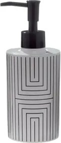 Spirella GRAPHIC dávkovač mýdla bílo-černý / polresin / 380 ml