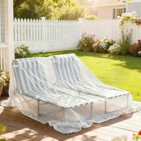 Outsunny nepromokavá plachta 3x5 m, odolný PE 140 g/m², odolný proti roztržení