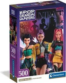 CLEMENTONI Puzzle K-Pop Lovkyně démonů: Huntrix / 500 dílků / 36 x 49