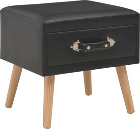 vidaXL Noční stolek 40 x 35 x 40 cm umělá kůže [247537] Barva: Černá