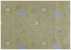 Kusový koberec Stars Pastelový Hvězdy béžový Rozměr: 100x200 cm