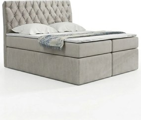 Eka Kontinentální čalouněná postel Luxurious - Cassablanca (140x200 cm) Barva látky Trinity: Rubínová (Trinity 2324)
