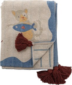 Dětská deka z recyklované bavlny v přírodní barvě 130x160 cm Mille – Bloomingville Mini