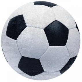Hans Home | Dětský kusový koberec Bambino 2139 Football - 80x80 (průměr) kruh
