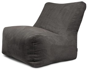 Tmavě šedý manšestrový sedací vak Seat 100 Lounge – SLOWDOWN