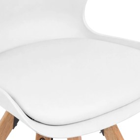 Židle Luna plast – bílá