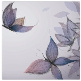 Obraz - Kreslení motýli (30x30 cm)