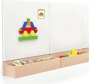 VIGA Dřevěné magnetické puzzle Tangram / 102 dílků / od 3 let