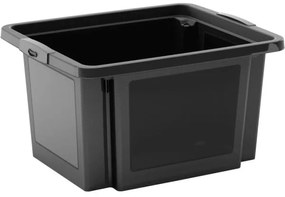 Plastový úložný box KETER H box 25l, černý