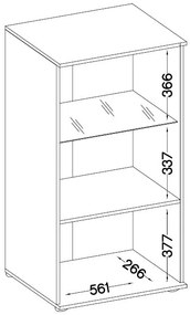 Obývací stěna Salsa, dub artisan/lamelový efekt