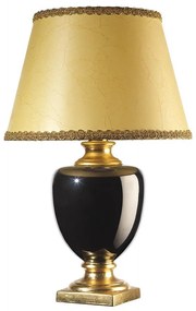 ONLI ONLI - Stolní lampa MOZART 1xE27/22W/230V černá/zlatá 75 cm OL0006