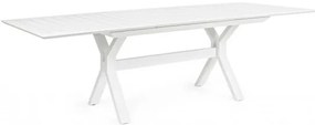 BIZZOTTO Rozkládací zahradní stůl KENYON 180x100cm bílý 0663235