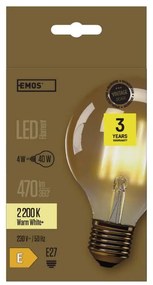 Emos lighting LED žárovka Vintage G95 4W E27 teplá bílá+