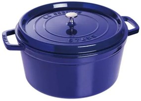 Staub Litinový hrnec s poklicí Cocotte, tmavě modrá, 30 cm / 8,35 l 1103091