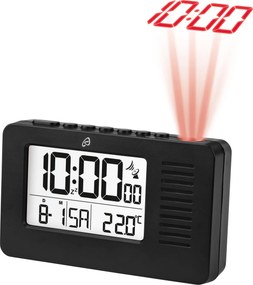 Auriol® Radiobudík s projekcí času (černá)