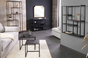 Designový regál Maille 114 cm mramor antracit