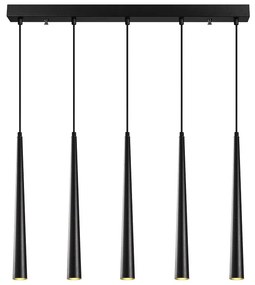 Designový lustr Pearlie 78 cm černý