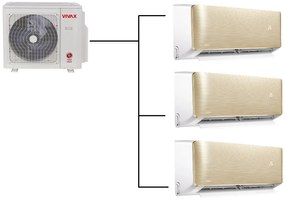 Klimatizace Vivax gold 1+3 (2,7kW + 2,7kW + 3,5kW) Multi-split R32