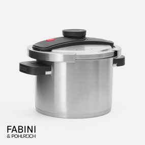 Fabini Tlakový hrnec FABINI & Pohlreich, Ø 22 cm (6 l) - Nerezový tlakový hrnec