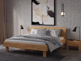 Vysoká postel z bukového dřeva 160x200 cm Burgos