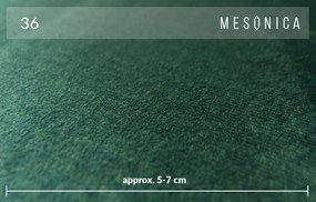 Třímístná pohovka kobo 207 cm samet zelená MUZZA