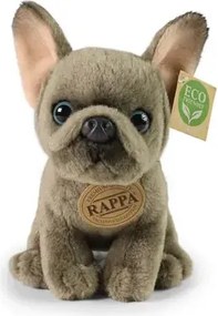 RAPPA Plyšový pes francouzský buldoček 18 cm / ECO-FRIENDLY / od 0 měs
