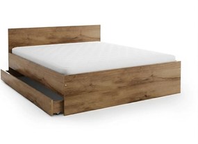 Postel ELISA 140 x 200 cm, dub artisan Matrace: Matrace Coco Maxi 20 cm, Rošt: S laťkovým roštem