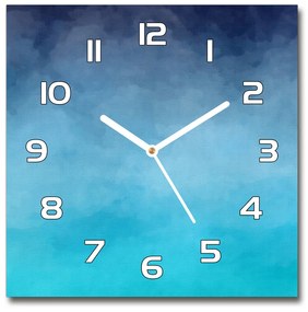 Wallmuralia Skleněné nástěnné hodiny čtverec Dým 30x30 cm