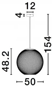 LED černá designová svítilna Kinetic 154