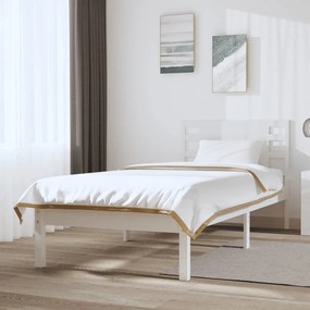 vidaXL Rám postele masivní borovice 100 x 200 cm [3104211] Barva: Bílá