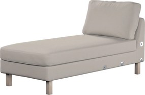Potah na přídavný šezlong IKEA Karlstad, krátký barva béžová látka pletený vzor