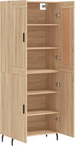 Skříň highboard dub sonoma 69,5 x 34 x 180 cm kompozitní dřevo 3199572