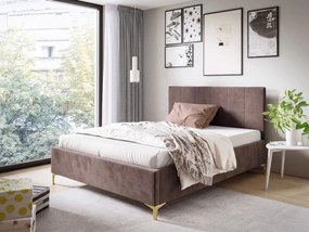 Eka Čalouněná postel SMART+ 160x200 cm Barva látky Trinity: Černá (Trinity 2316), Úložný prostor: S kovovým rámem úložného prostoru, Barva nožek postele: Černá
