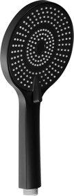 Sapho ruční masážní sprcha 3 režimy 120 mm plast černá matná SK879B