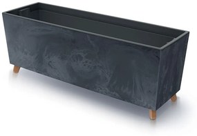 Truhlík s vkladem CORBI III 77 cm antracit