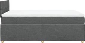 Box spring postel s matrací tmavě šedá 120x200 cm textil 3286648
