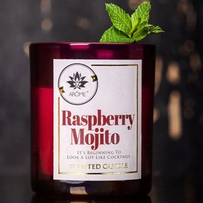 ARÔME Svíčka s vůní drinku 125 g Raspberry Mojito