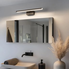 Aigostar - LED Koupelnové osvětlení zrcadla LED/8W/230V 4000K 40 cm IP44 černá