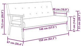 vidaXL Marketos Sedací souprava 2 ks černá umělá kůže
