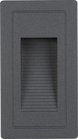 P 94382 Venkovní vestavné svítidlo do zdi High LED černá IP44 4W 230V teplá bílá 105x60mm - PAULMANN