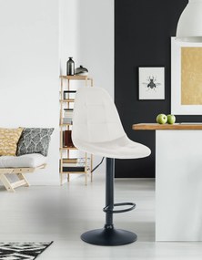 Barová židle Elmore umělá kůže B – bílá