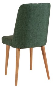Rozkládací jídelní stůl se 2 židlemi a lavicí Vlasta (borovice antlantic + zelená). 1072183