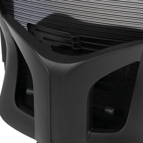 Ergonomická kancelářská židle MERTON - černá síťovina