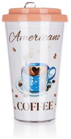 Banquet Hrnek cestovní dvoustěnný COFFEE 0,5 l, Americano coffee