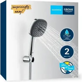 Grohe - Set sprchové hlavice, držáku a hadice, 2 proudy, chrom