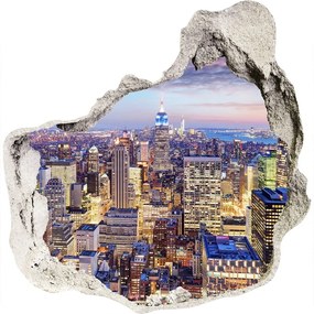 Wallmuralia Fototapeta díra na zeď 3D New York 75x75 cm