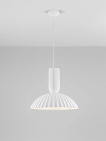 Bílé kamenné závěsné svítidlo ø 50 cm Ammos – Nova Luce